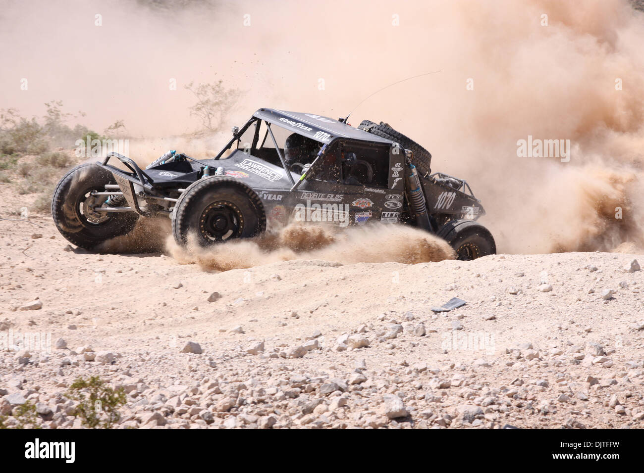 March 27, 2010 Class 10 buggy driver Mikey Lawrence (#1070) races ...