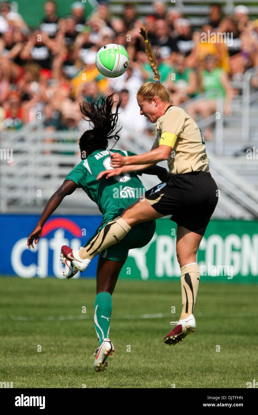 11 April 2010: Athletica forward Eniola Aluko (9) and FC Gold Pride ...