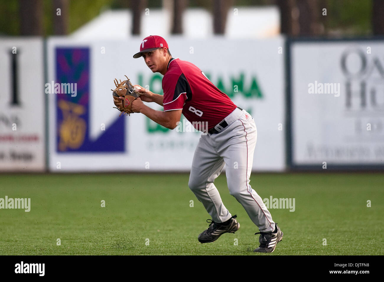 Troy at Louisiana-Lafayette, Troy University second baseman T.J. Rivera ...