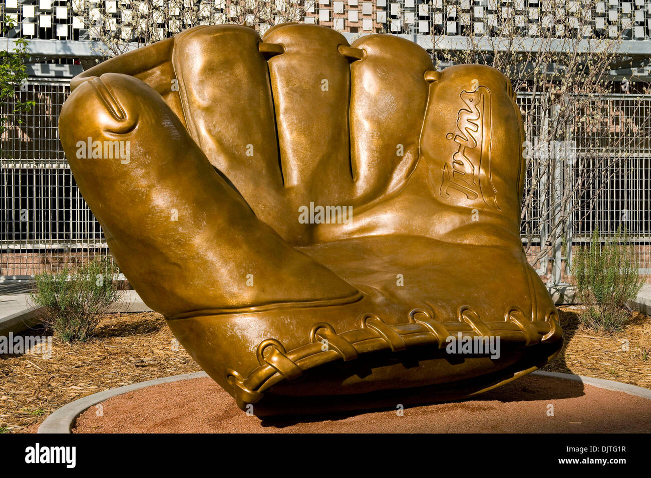 Minnesota Twins display the Golden Glove outside Gate 34 on Target ...