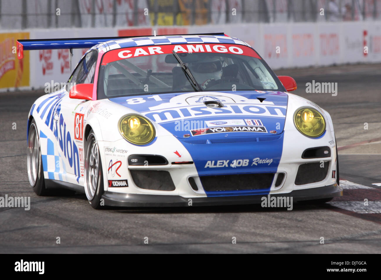 The number 81 Porsche driven by Juan Gonzalez and Butch Leitzinger goes ...