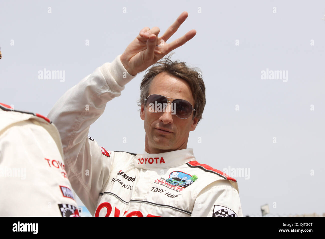 Tony Hawk on the grid before the Toyota celebrity race at the Toyota ...