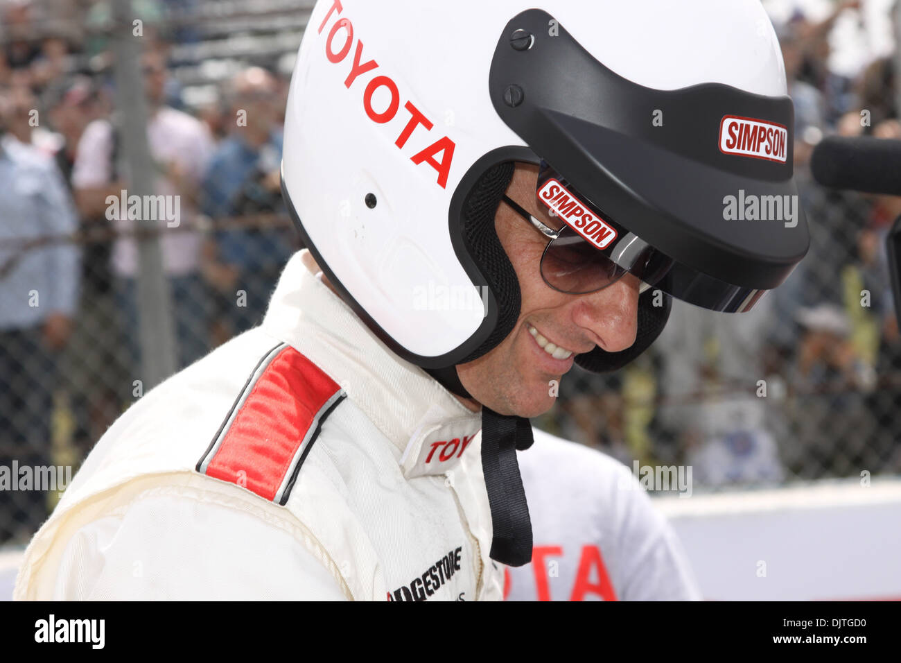 Tony Hawk on the grid before the Toyota celebrity race at the Toyota ...