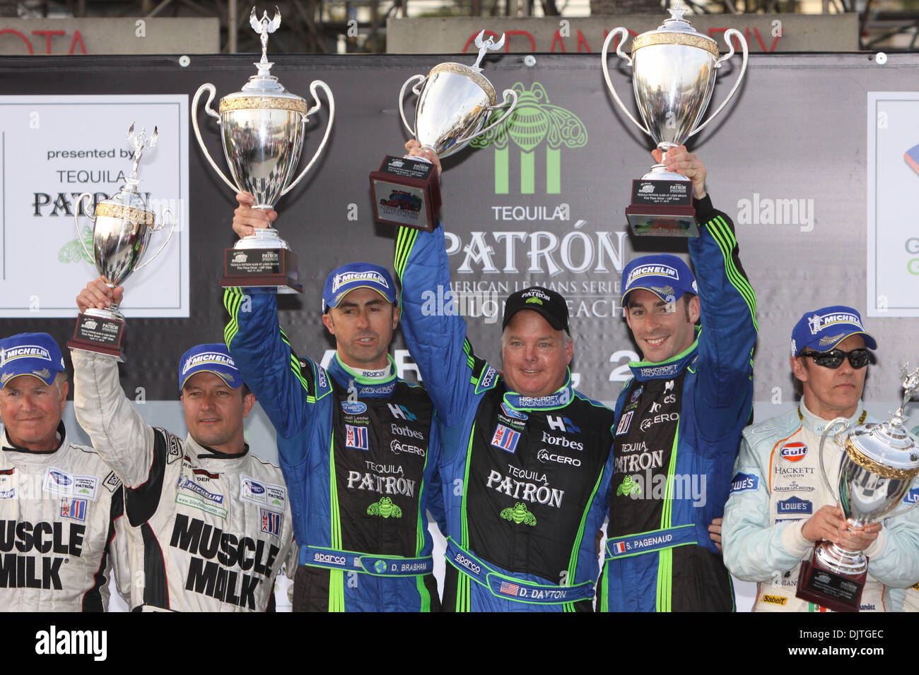 Patrone Highcroft Racing LMP winners dressed in blue David Brabham ...