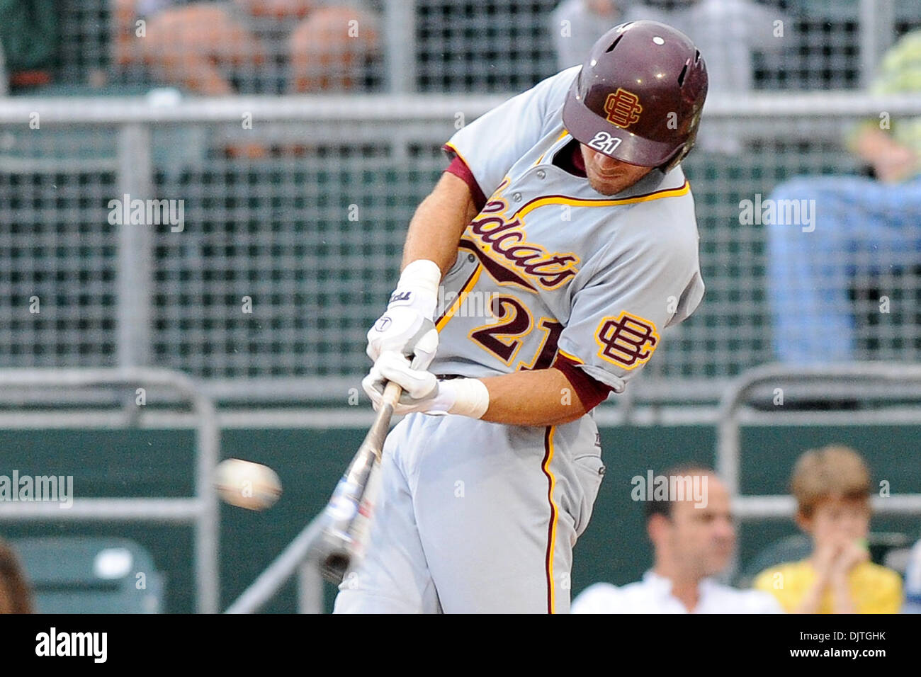Bethune-Cookman Wildcats OF Matt Wright (21)..The 14th ranked Miami ...
