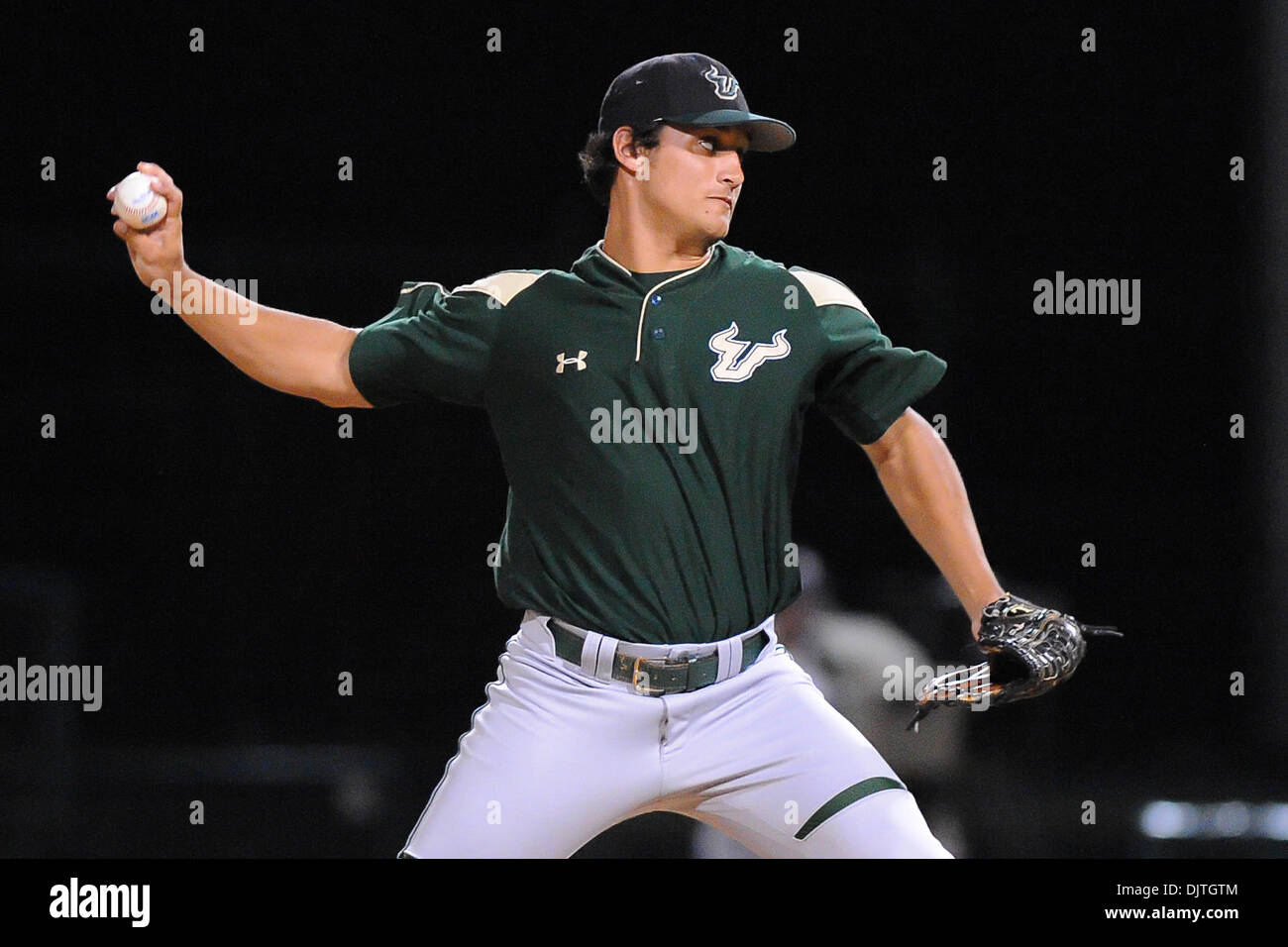 South Florida Bulls RHP Doug Wagner (27). The 14th ranked Miami ...