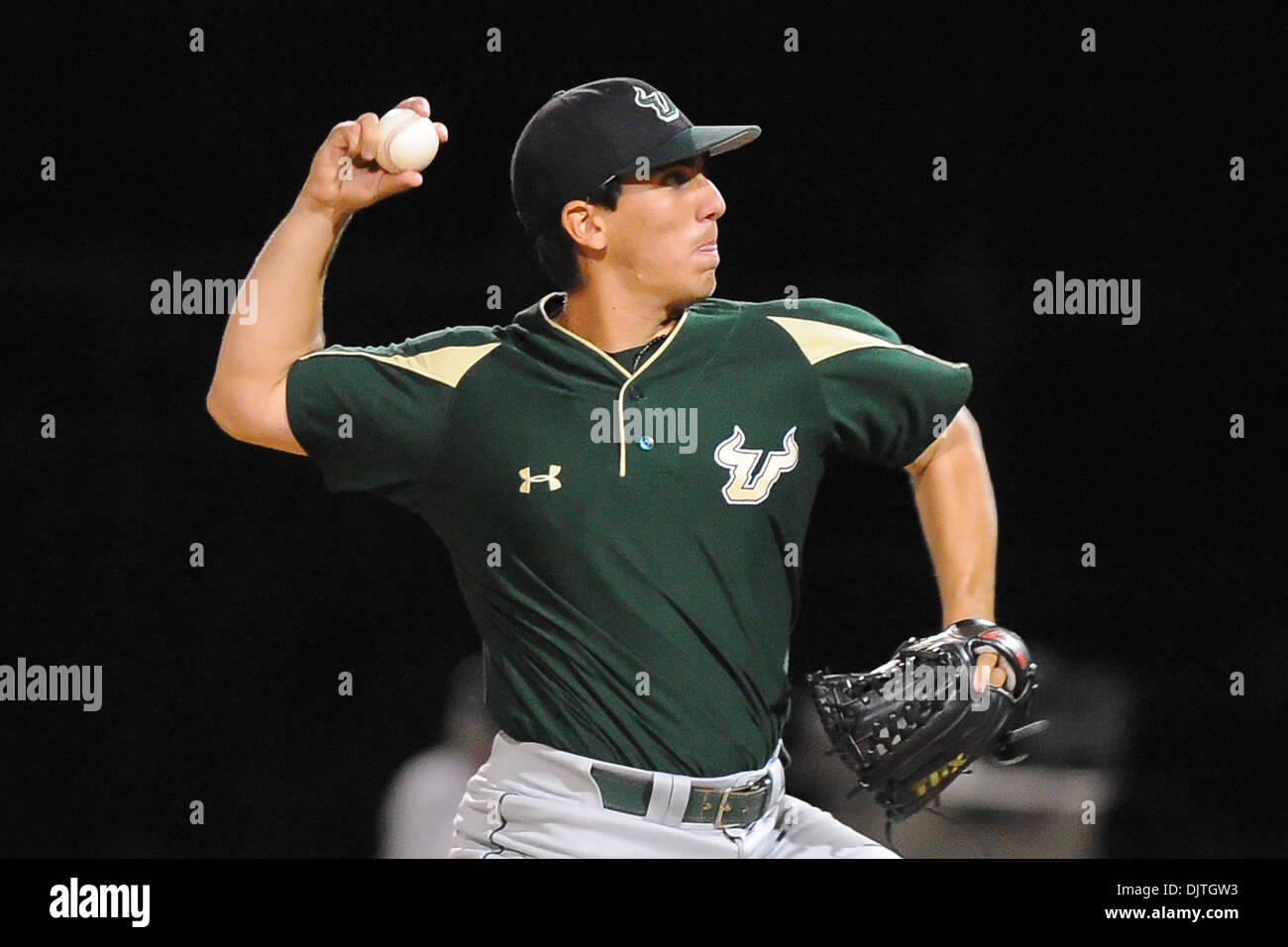 South Florida Bulls RHP Adrian Puig (40). The 14th ranked Miami ...