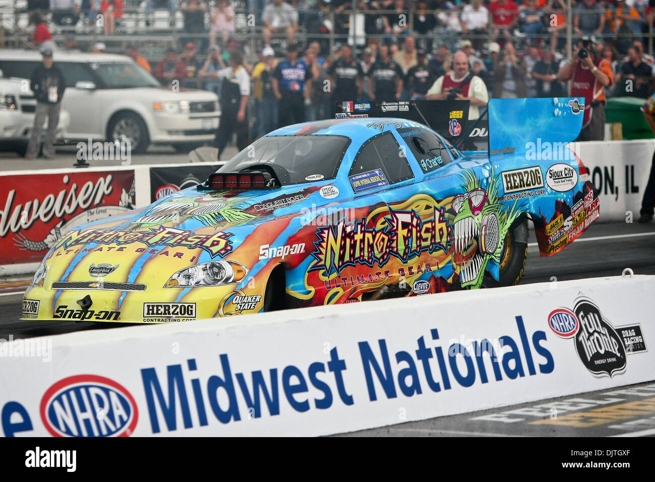 30 April 2010: NHRA Full Throttle Series driver Tony Pedregon prepares ...