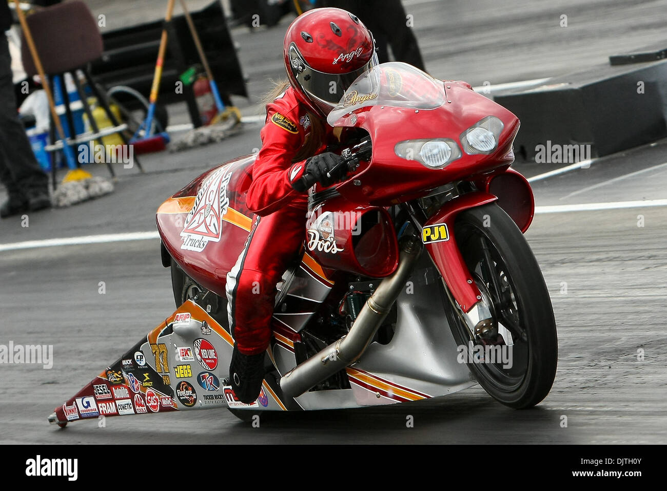 1 May 2010: NHRA Full Throttle Series Pro Stock Motorcycle rider Angie ...