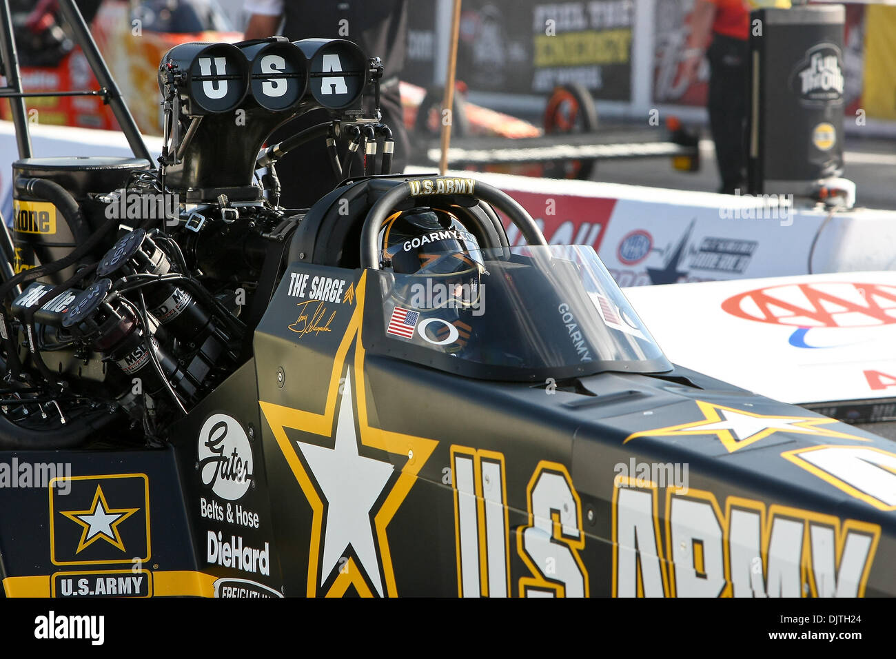 1 May 2010: NHRA Full Throttle Series driver Tony Schumacher in his U.S ...