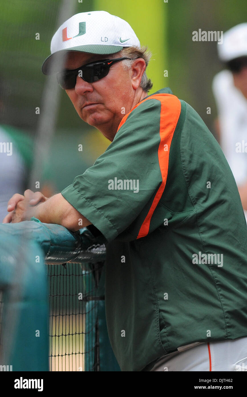 Miami Hurricanes head coach Jim Morris (3). The 14th ranked Miami ...