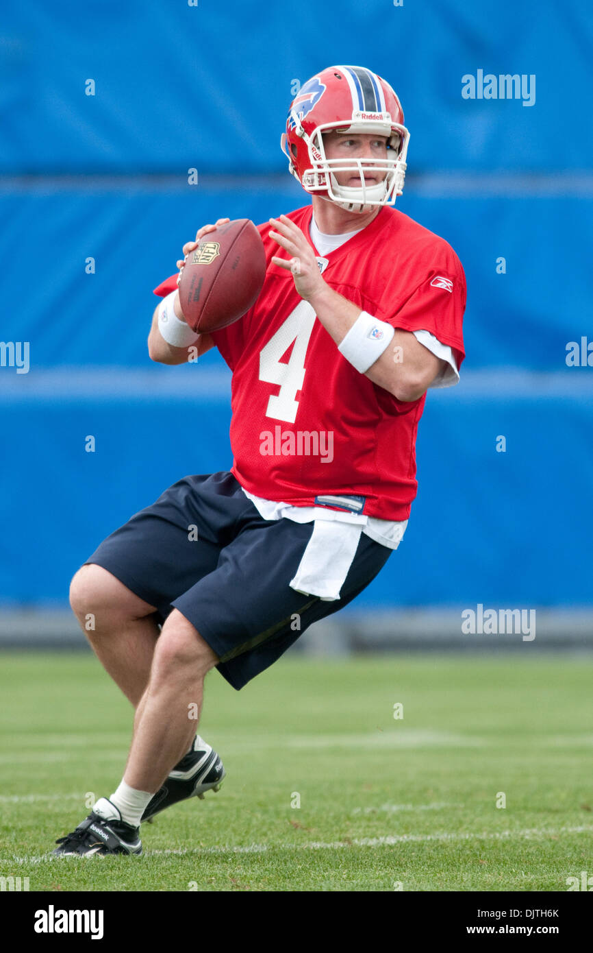 Buffalo Bills quarterback Brian Brohm (#4) during a minicamp event at ...