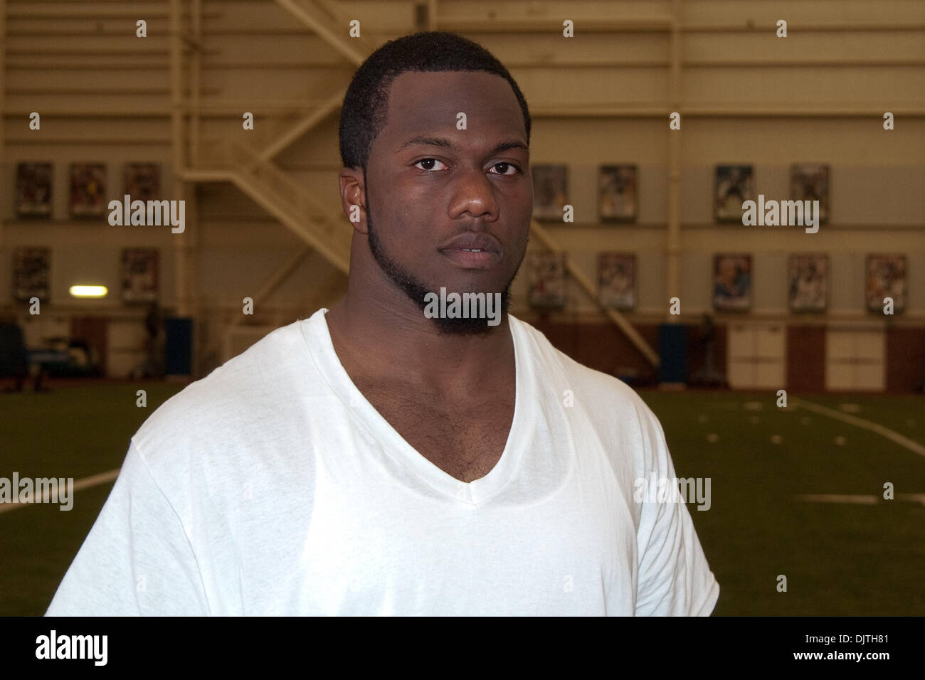 Buffalo Bills rookie defensive end Alex Carrington during a minicamp ...