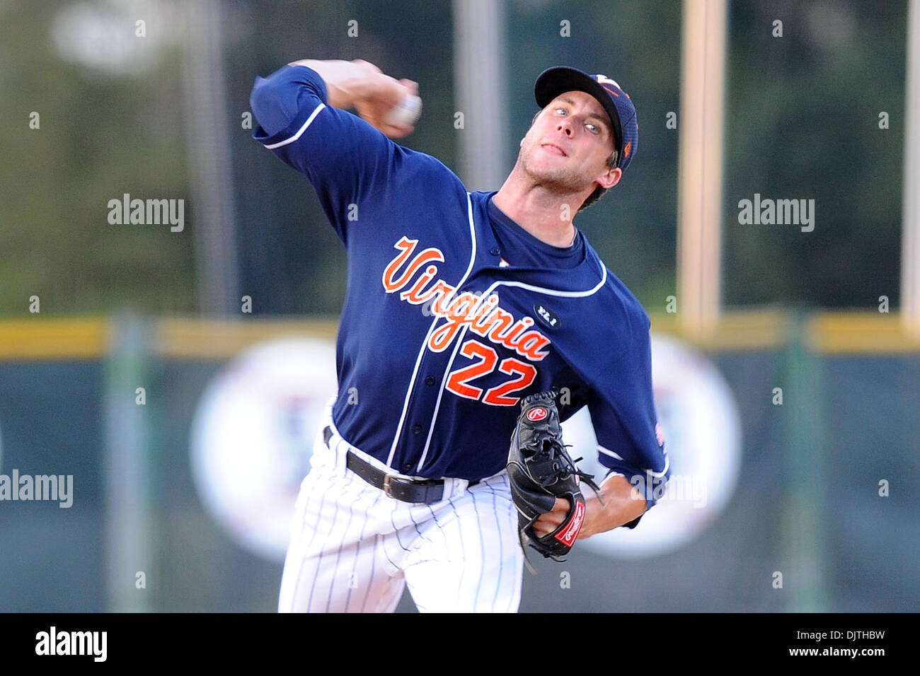 Virginia Cavaliers RHP Robert Morey (22). The number 2 ranked ...