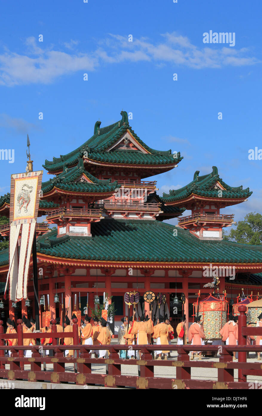 Japan, Kyoto, Heian shrine, Jidai Matsuri, festival, people Stock Photo ...