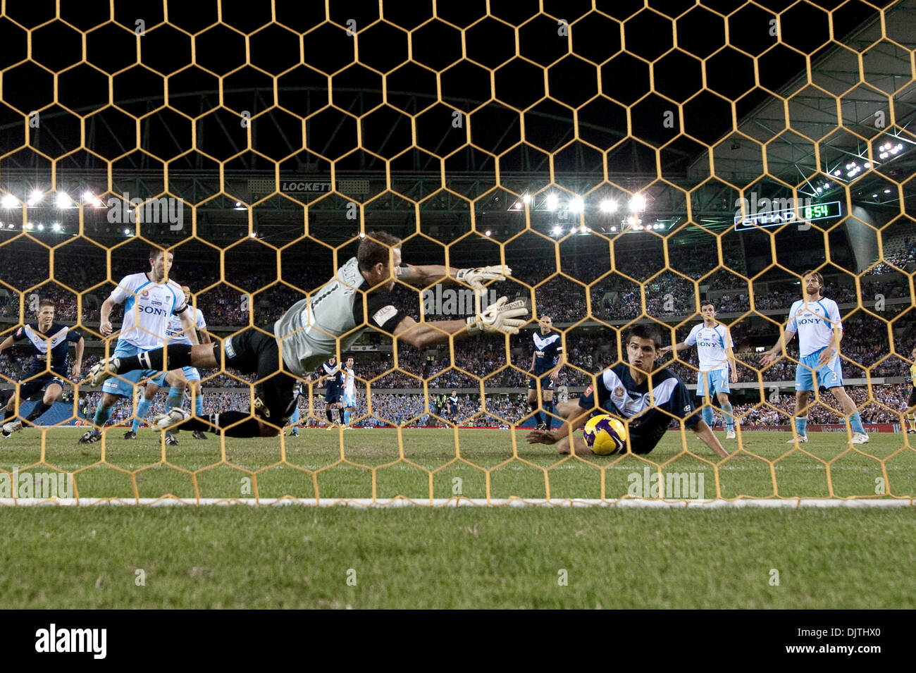 MELBOURNE, AUSTRALIA - MARCH 20, 2010: Aziz Behich from Melbourne ...