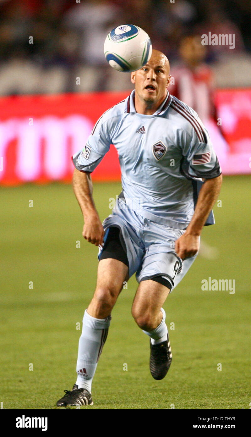 Colorado Rapids Forward Conor Casey tracks down a kick during the ...