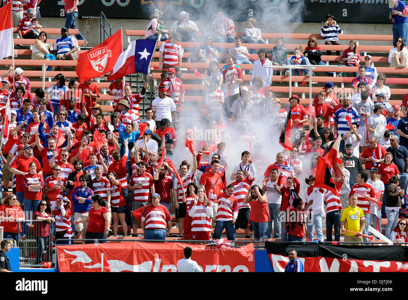 FC Dallas fan clubs Inferno and El Matador cheer on their club in the ...