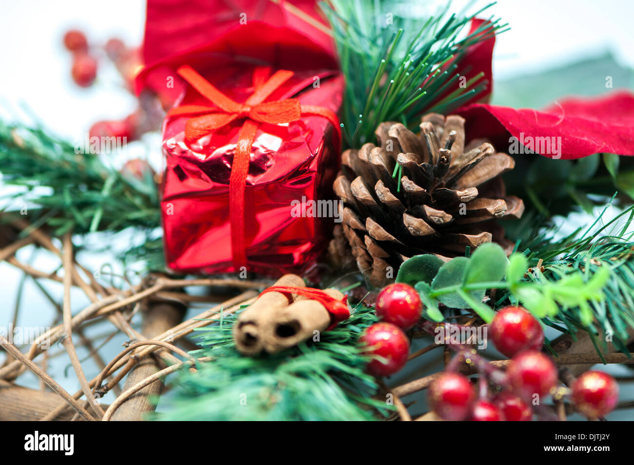 different objects of Christmas Plants Stock Photo - Alamy