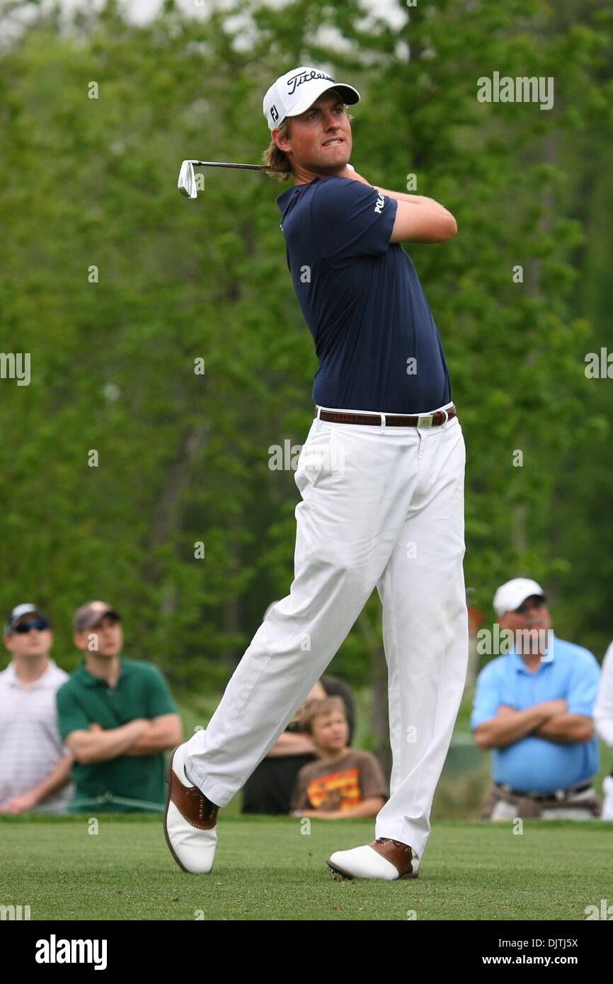 Webb Simpson tees off at the 9th hole. Shell Houston Open at the ...