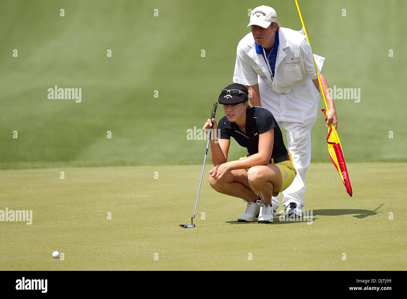 Vicky Hurst played at the 2010 Kraft Nabisco Championship held at ...