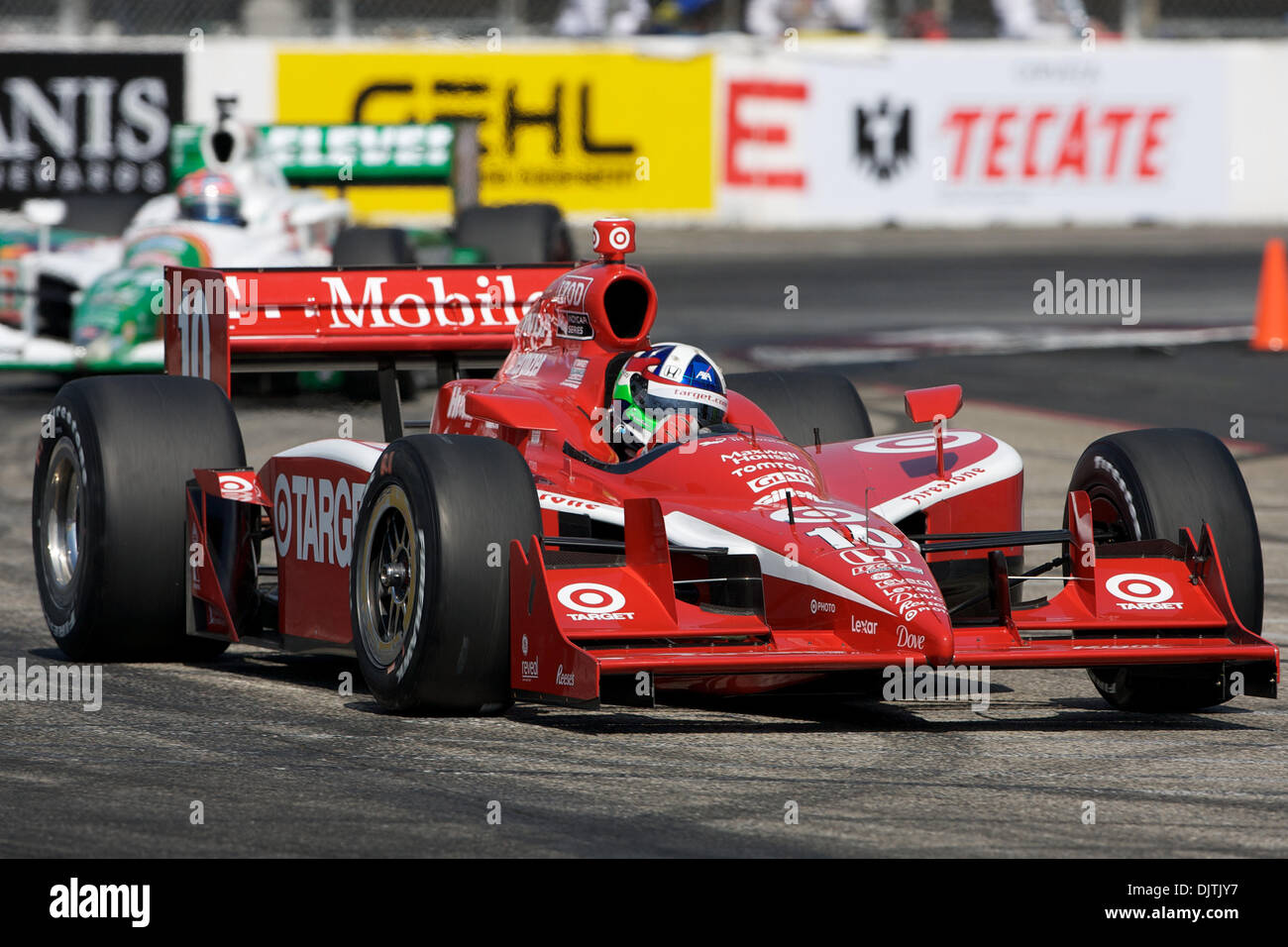 Dario Franchitti driving the number 10 Target Chip Ganassi Racing comes ...