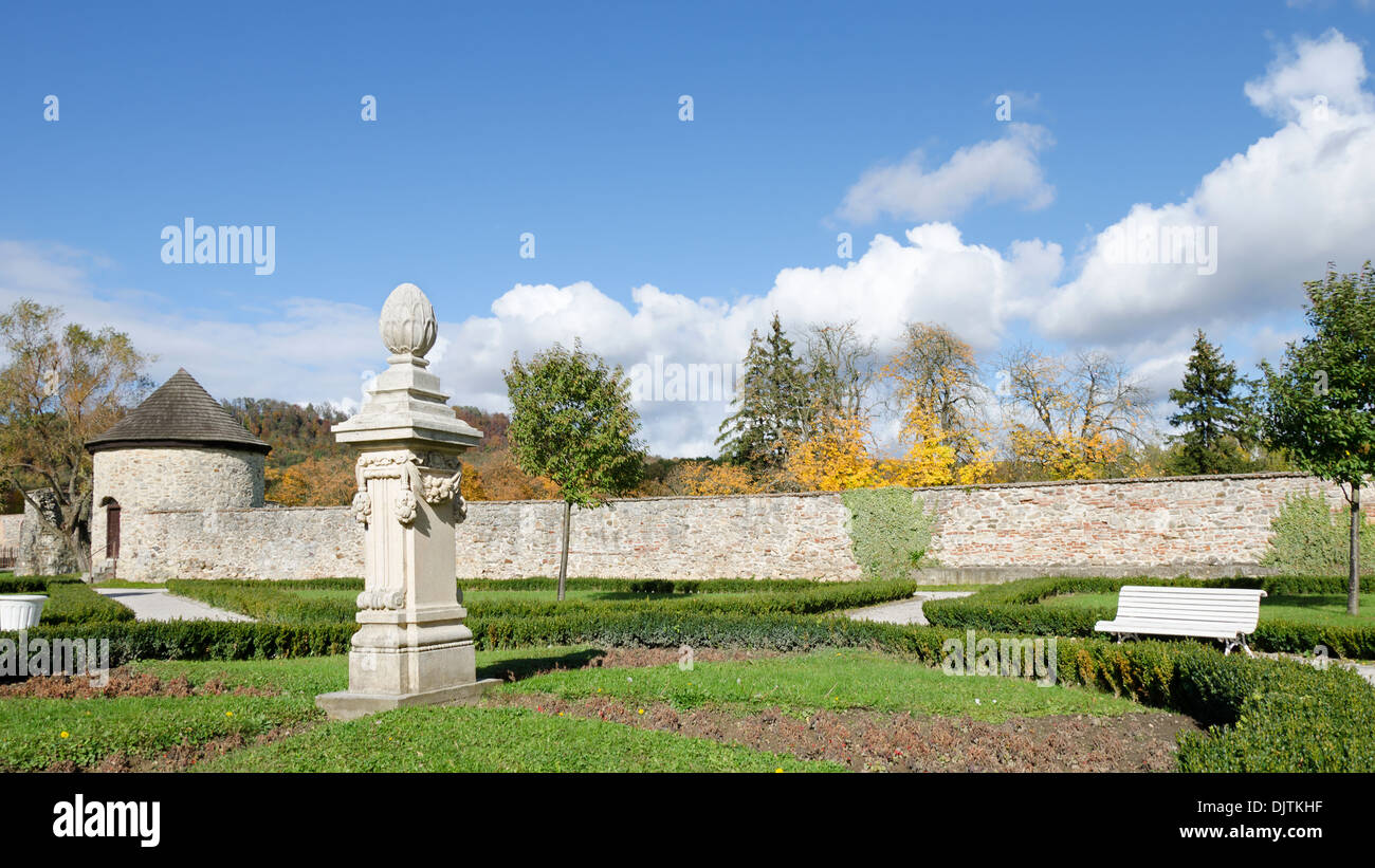 The park of Cerveny Kamern castle Stock Photo - Alamy