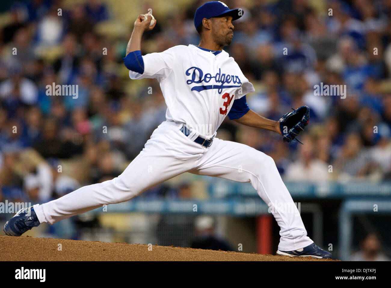 8 May 2010: Los Angeles Dodgers relief pitcher Ramon Ortiz came on in ...