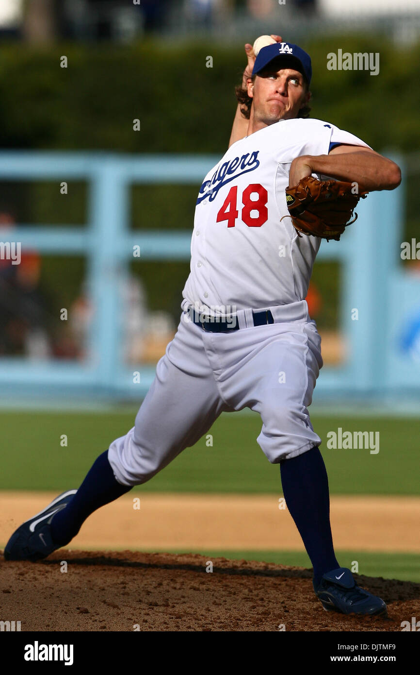 22 May 2010: Los Angeles Dodger starting pitcher John Ely, makes a ...