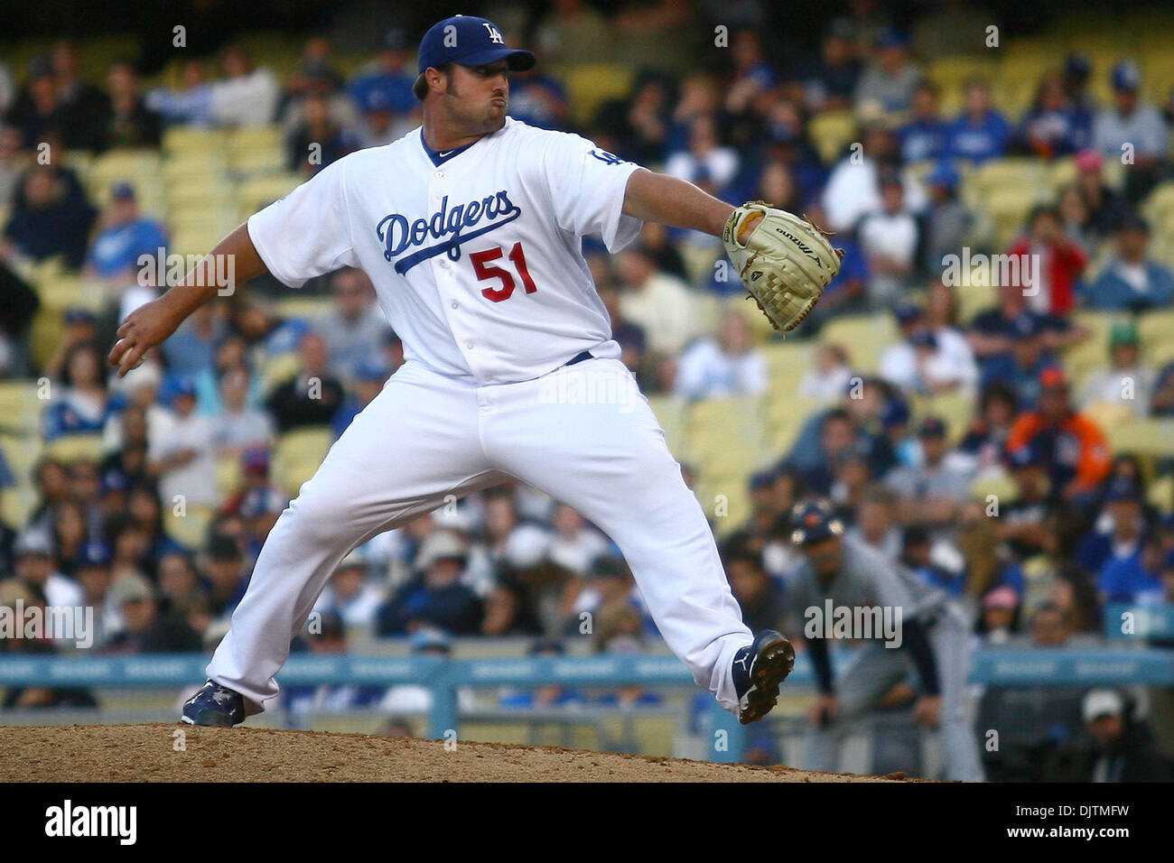22 May 2010: Los Angeles Dodger relief pitcher Jonathan Broxton came in ...