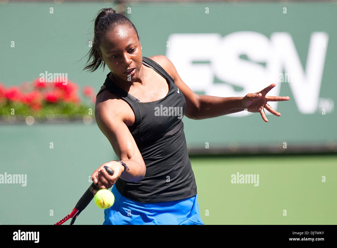Shenay Perry (USA) in her match against Karolina Sprem (CRO) at the ...