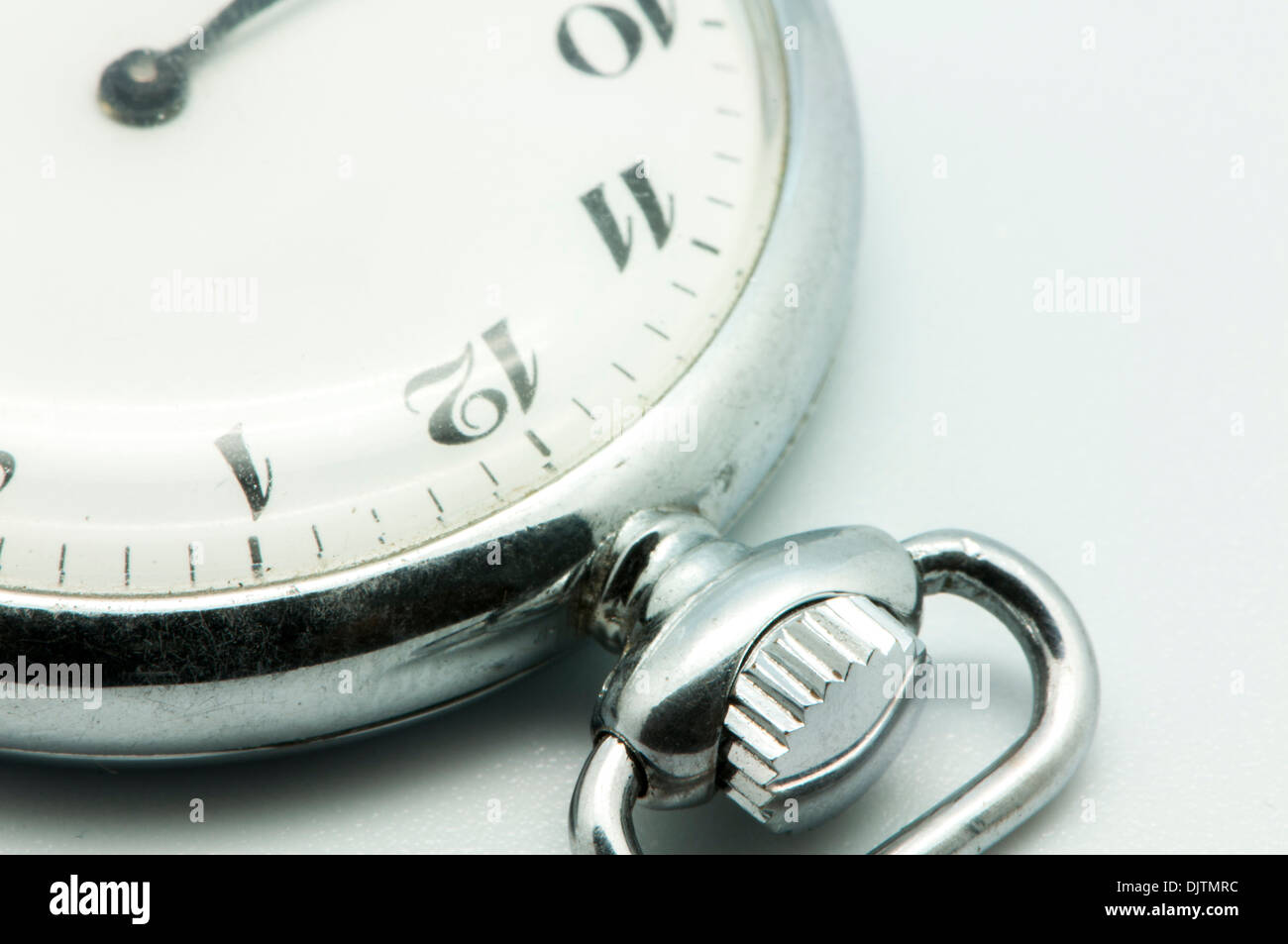 antique clock on a white background Stock Photo - Alamy