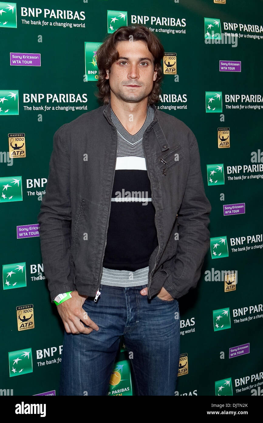 David Ferrer attended the Players Party for the 2010 BNP Paribas Open ...
