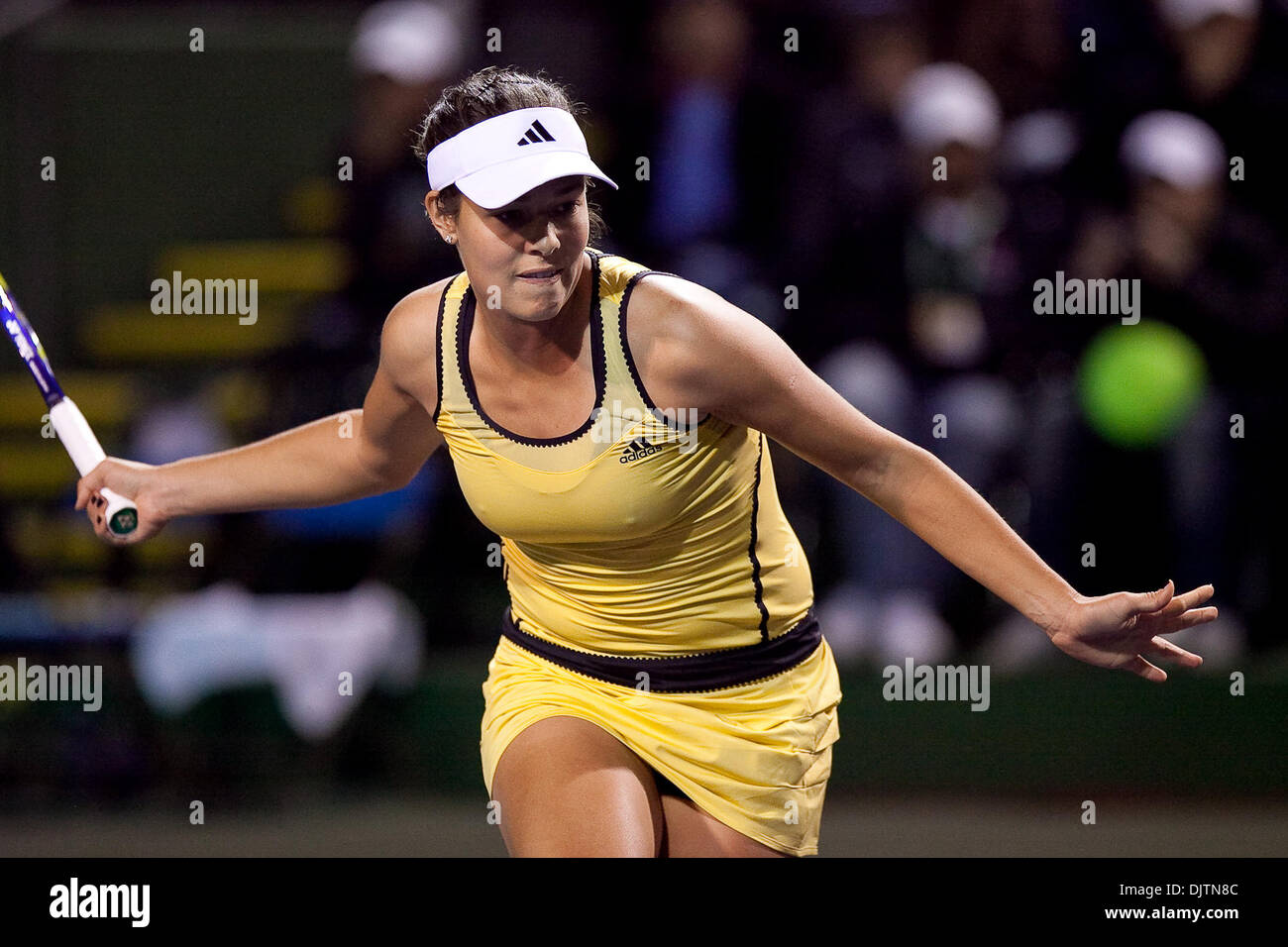 Anastasija SEVASTOVA (LAT) yellow outfit with grey stripes and Ana ...