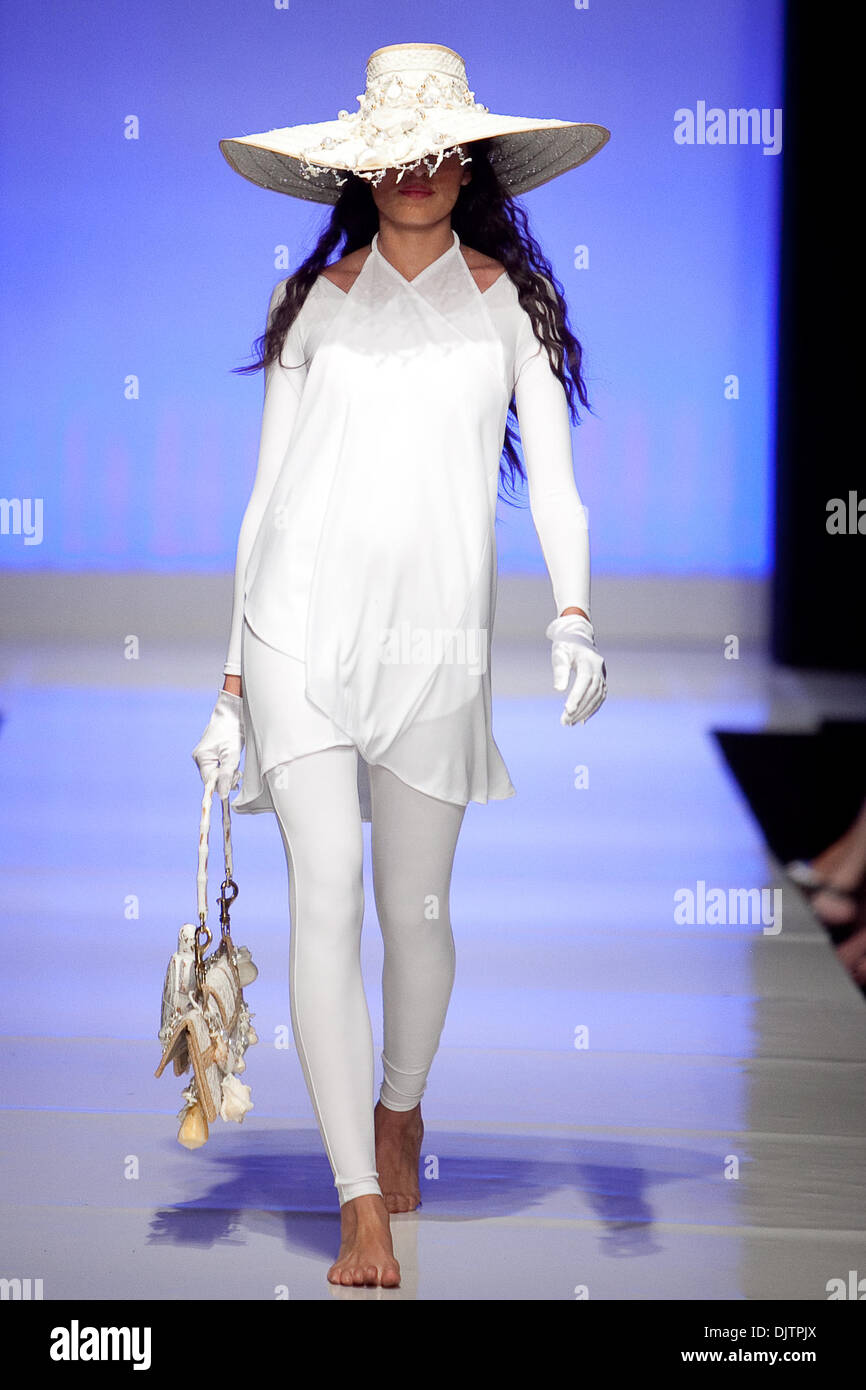 Handbag designer Harl Taylor of the Bahamas showed his designs at the ...