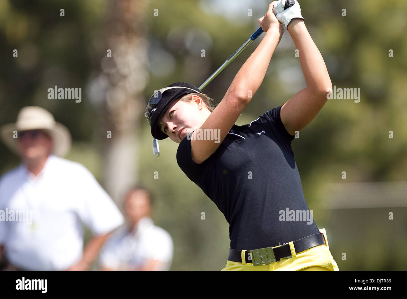 Vicky Hurst played at the 2010 Kraft Nabisco Championship held at ...