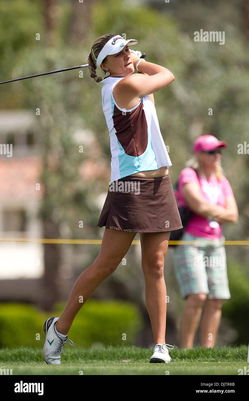 Alexis Thompson played at the 2010 Kraft Nabisco Championship held at ...