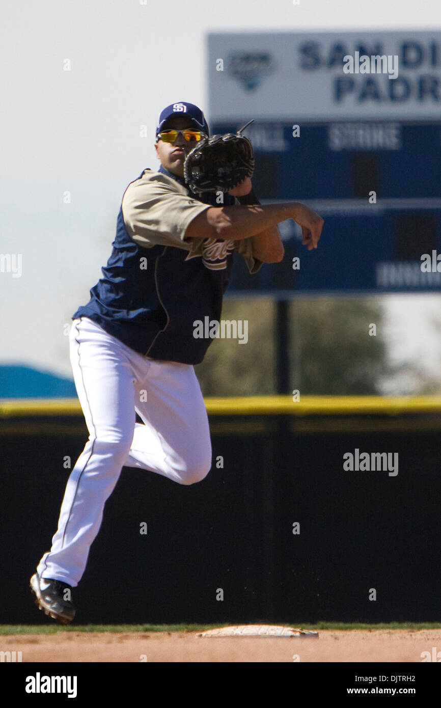 Padres infielder Scott Hairston takes the field during San Diego Padres ...