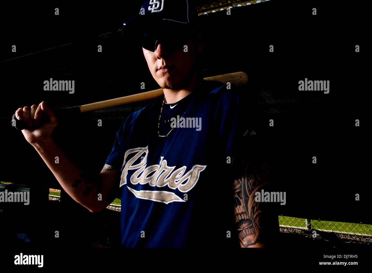Padres bad boy pitcher Mat Latos during San Diego Padres spring ...