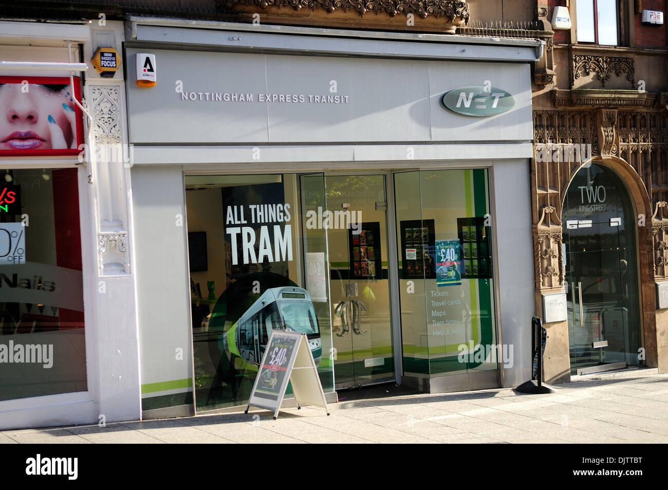 NET Tram Office,Nottingham Express Transit Stock Photo - Alamy