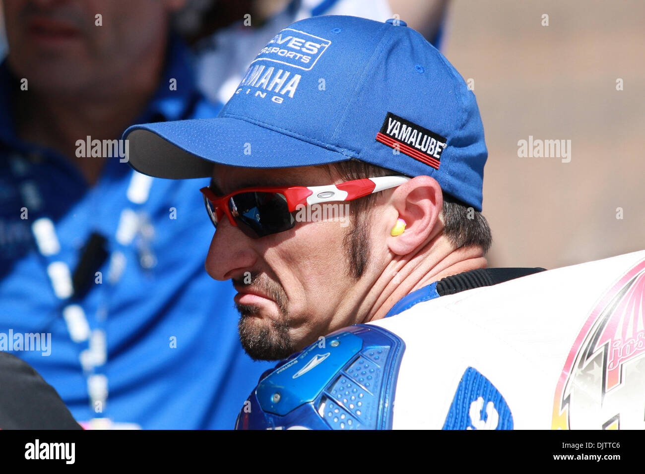27 March 2010: #4 Josh Hayes of team Graves Yamaha before the start of ...