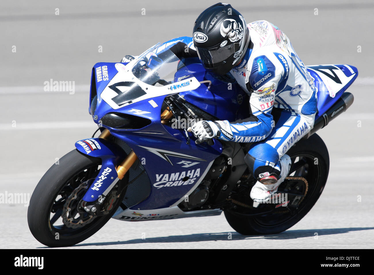 27 March 2010: #4 Josh Hayes of team Graves Yamaha on a Yamaha YZF-R1 ...