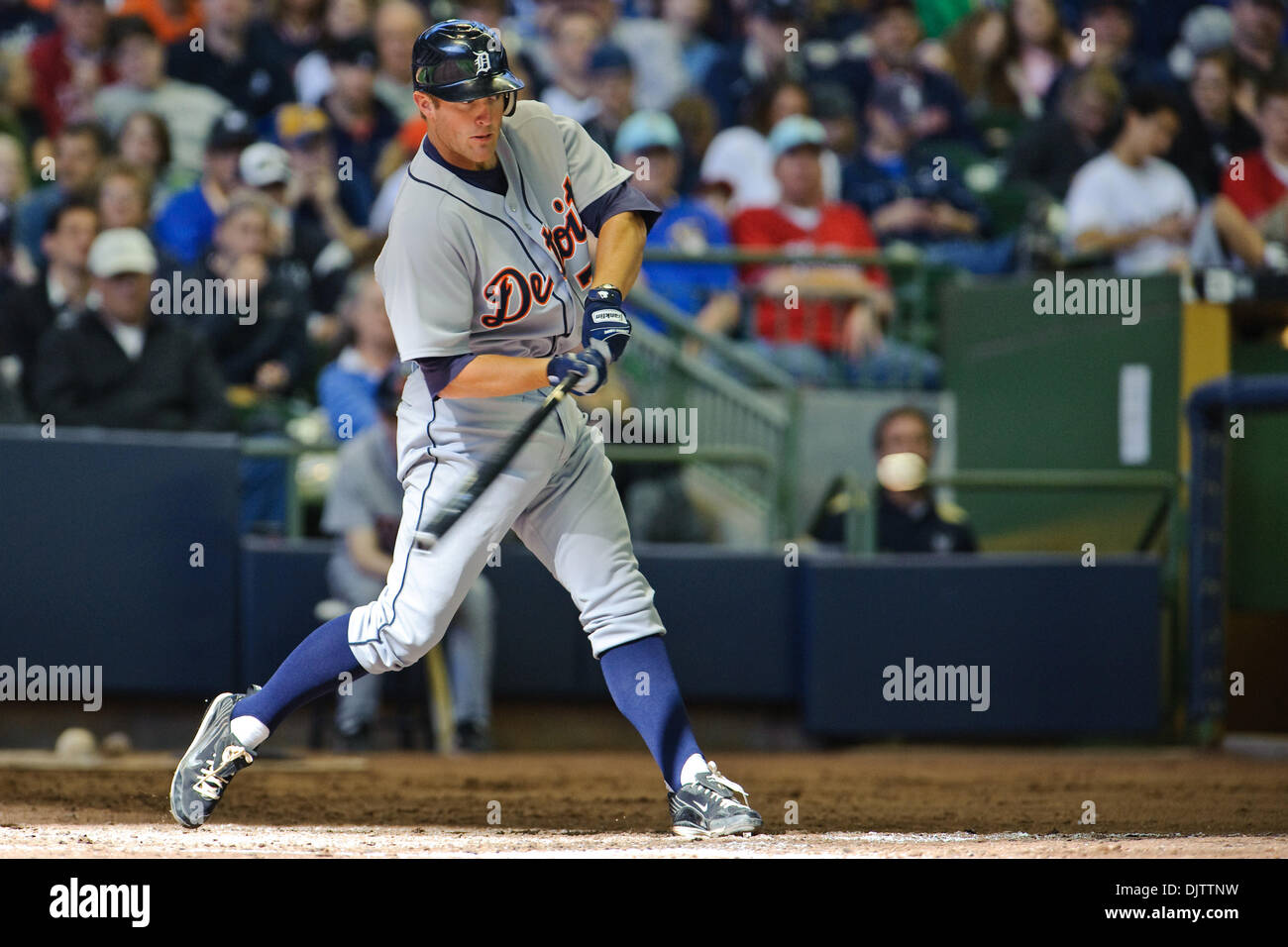 The Detroit Tigers' Danny Worth (78) hits a 7th inning home run during ...