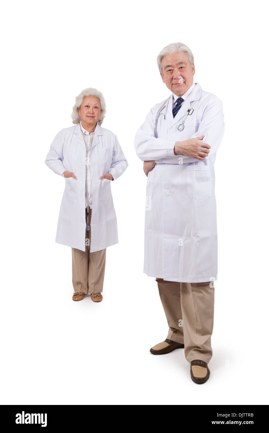 Portrait of two senior doctors Stock Photo - Alamy