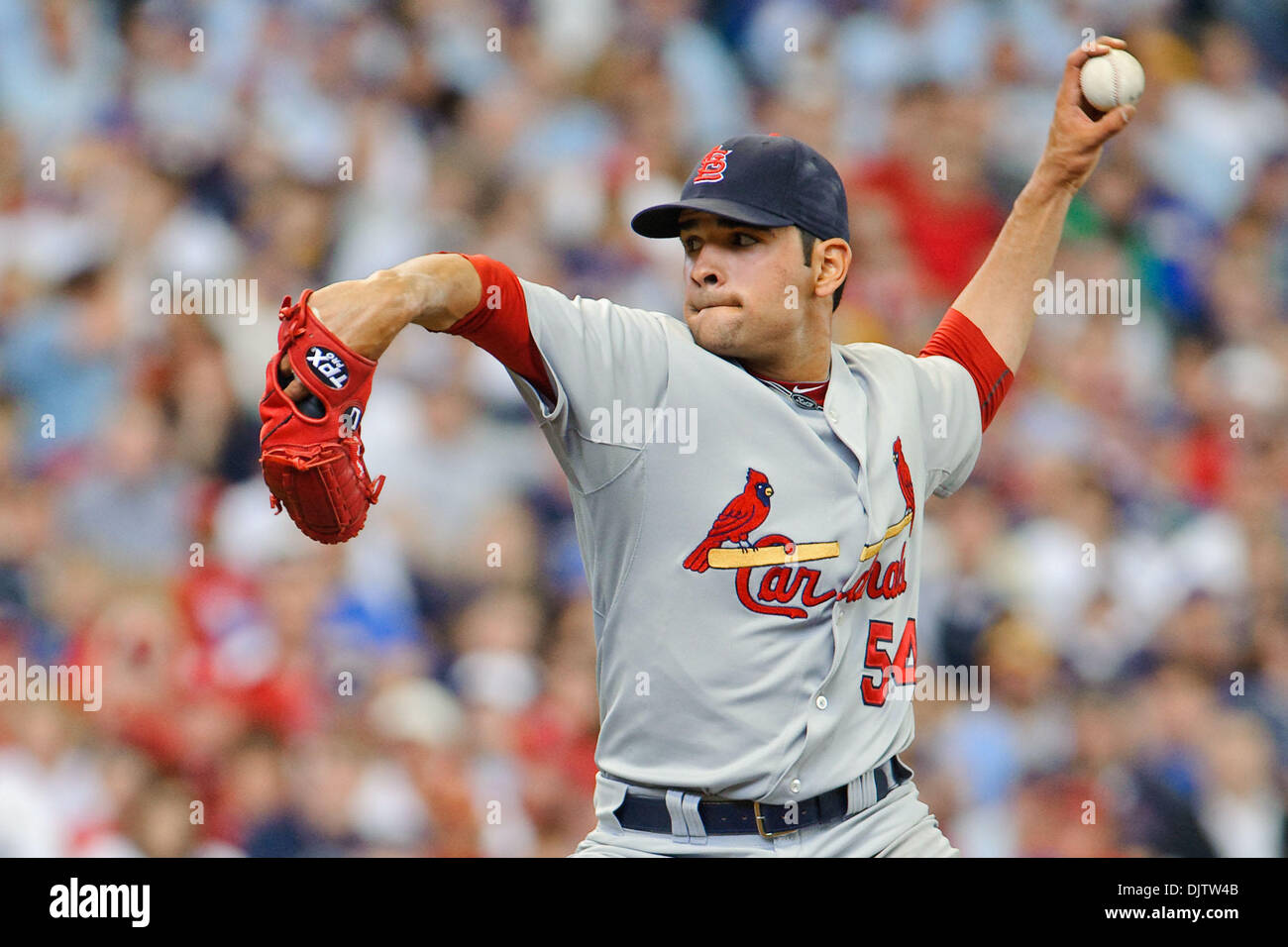St. Louis Cardinals starting pitcher Jaime Garcia (54) during the game ...