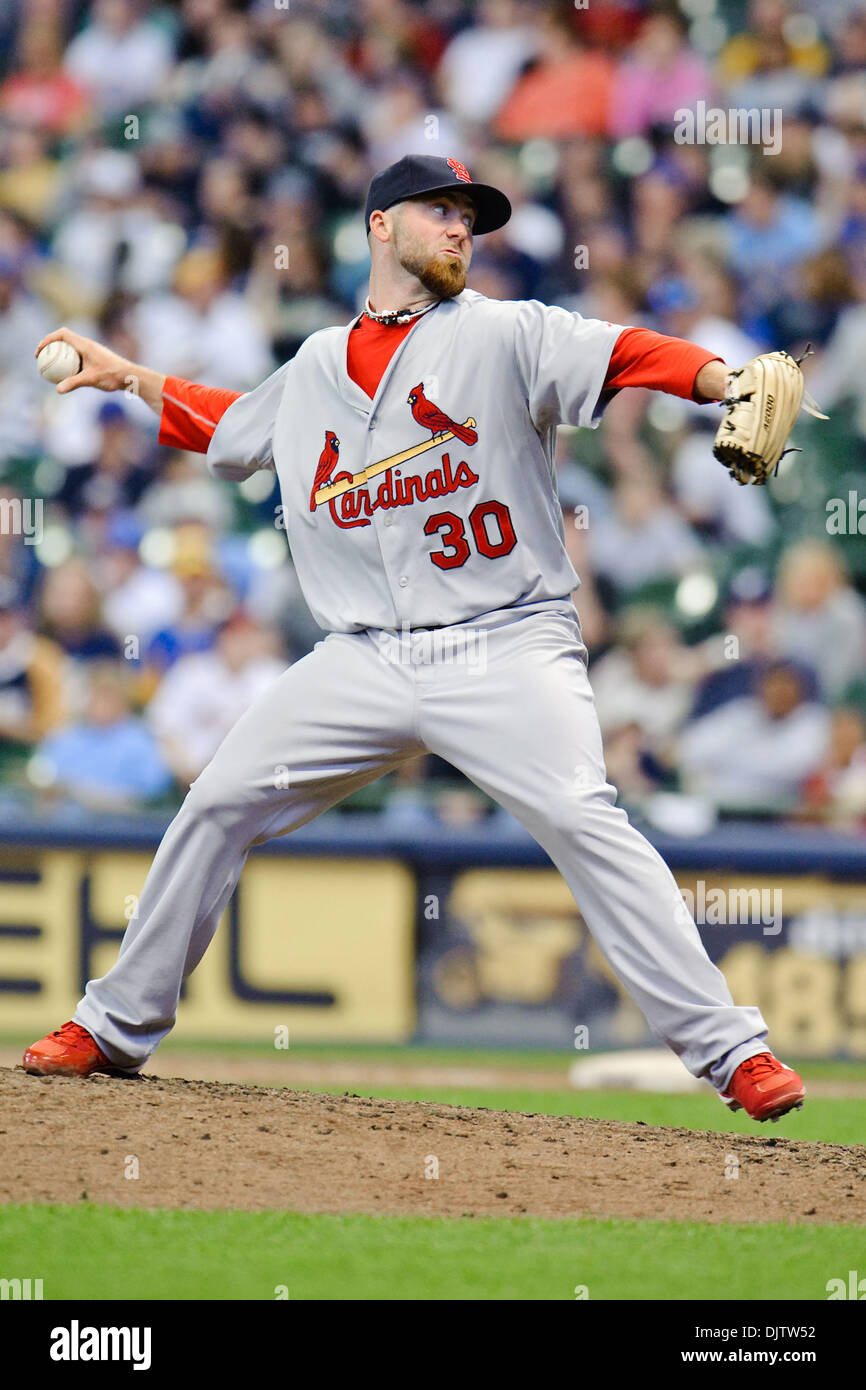 St. Louis Cardinals relief pitcher Jason Motte (30) gets the save in ...