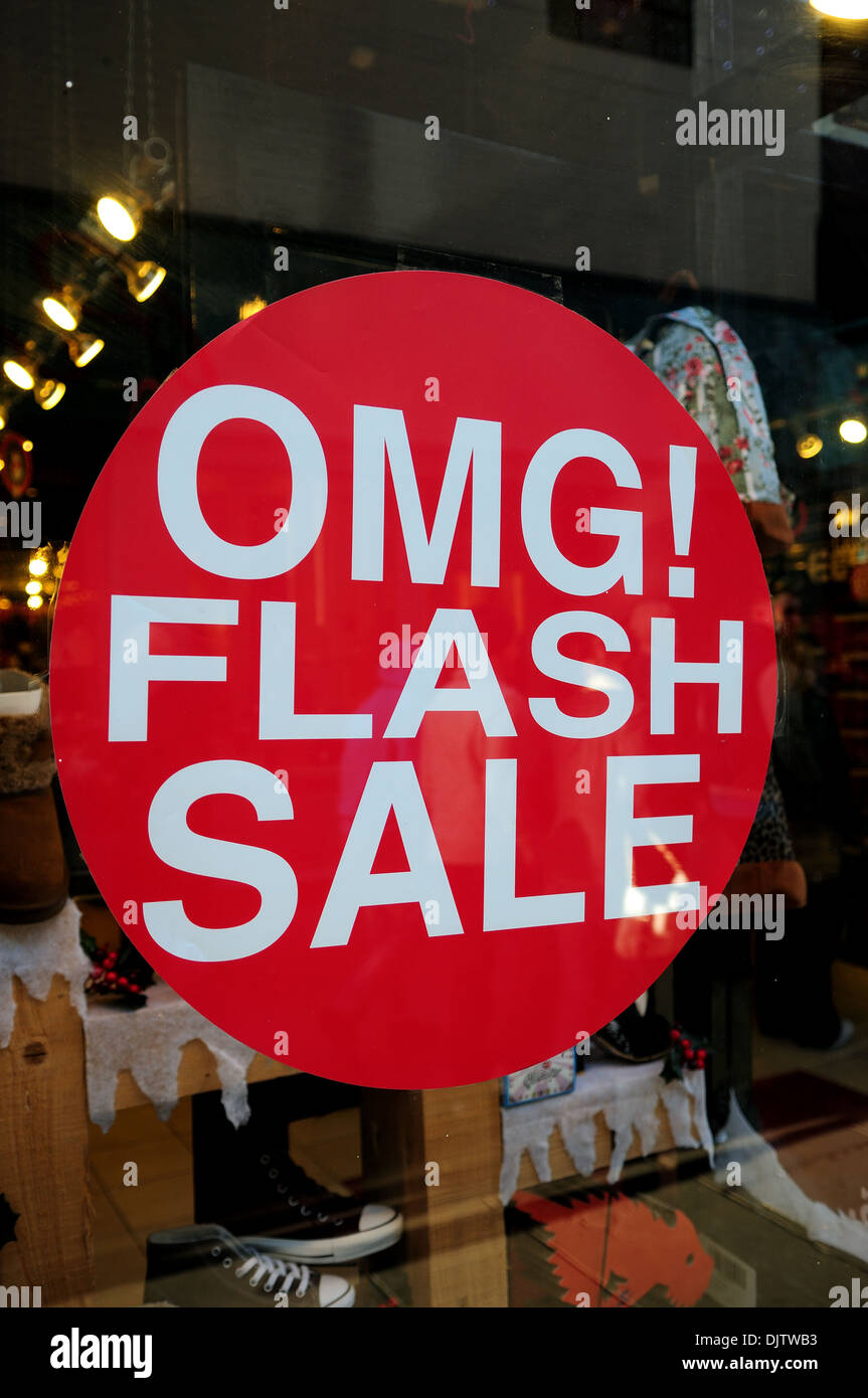 Sign For Sales,High Street,UK Stock Photo - Alamy