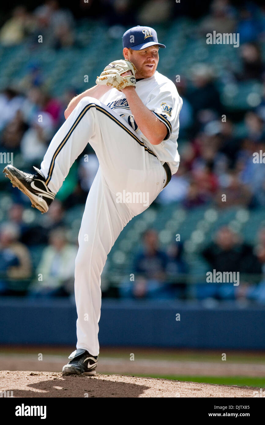 Milwaukee Brewers pitcher Todd Coffey #60 came in for an inning of ...