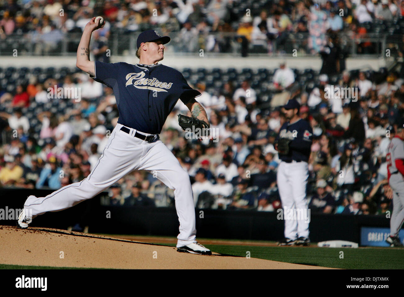 San Diego Padres Matt Latos took the mound against the Washington ...