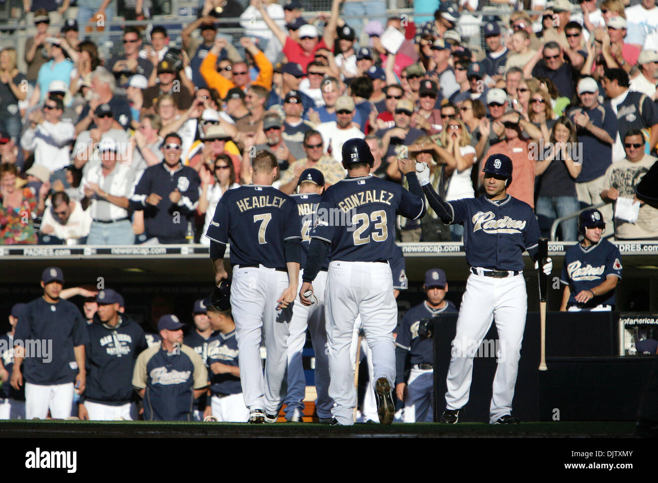 San Diego Padres Nick Hundley homered in the 1st inning scoring Adrian ...